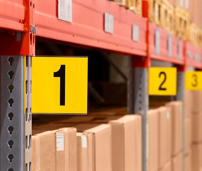 Shelf and aisle signs - straight with individual lettering