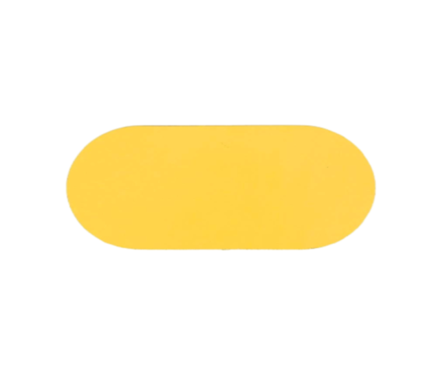 Floor marking symbol - oval - self-adhesive - 3 sizes