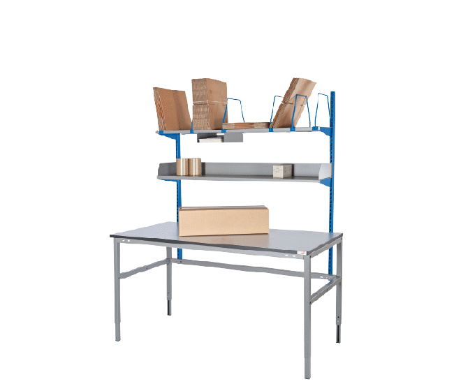 Packing table "Cardboard" including shelf & table top