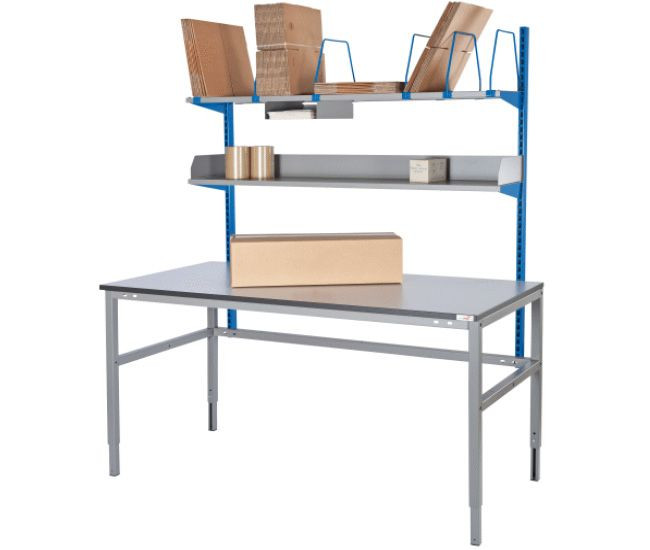 Packing table "Cardboard" including shelf & table top