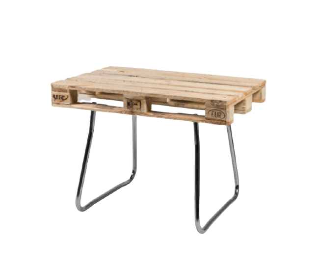 Pallet legs - ergonomic - quick assembly due to snap lock