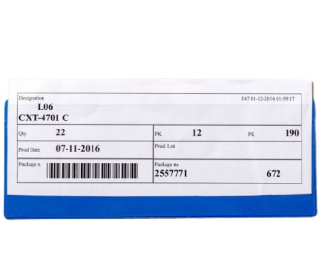 KANBAN pockets for plastic boxes protect ideally from dust