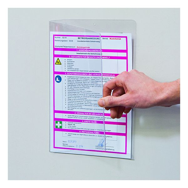 Klappbare Informationstafeln - magnetisch - DIN A4