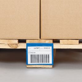 Pockets for pallet foot - coloured -uniform pallet labelling
